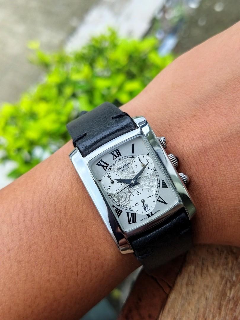 Pierre Balmain Tank Chronograph, Luxury, Watches on Carousell