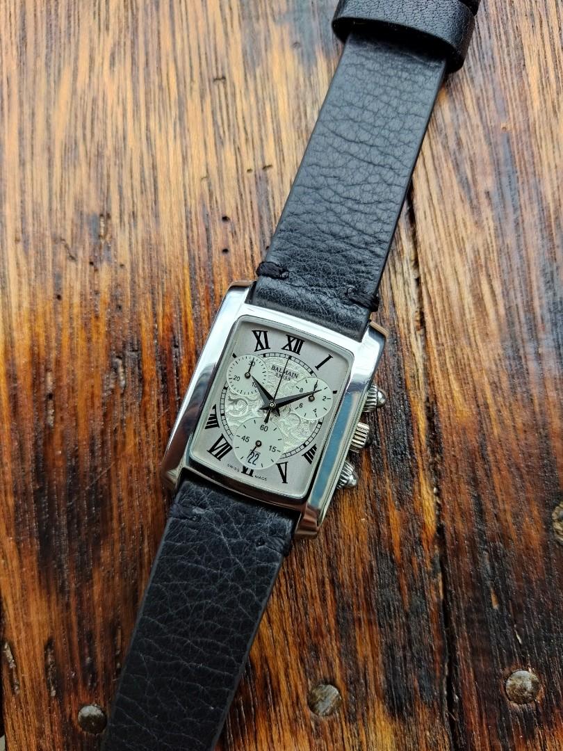 Pierre Balmain Tank Chronograph, Luxury, Watches on Carousell