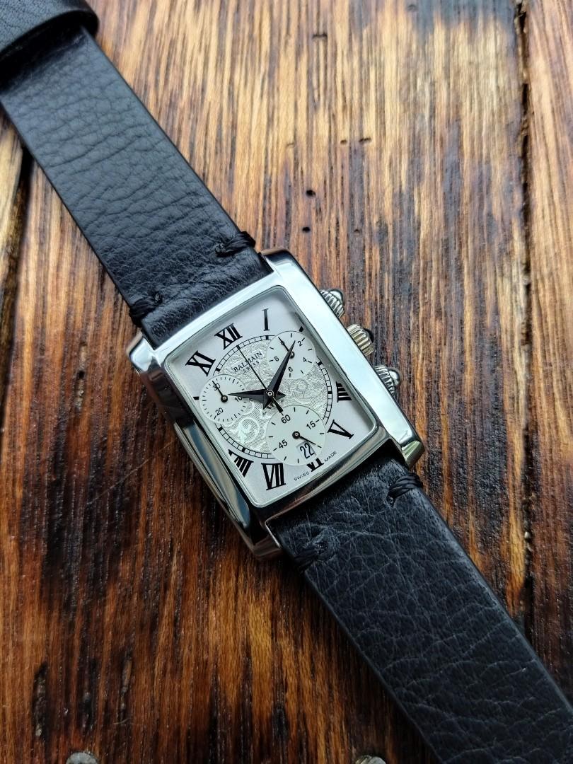 Pierre Balmain Tank Chronograph, Luxury, Watches on Carousell