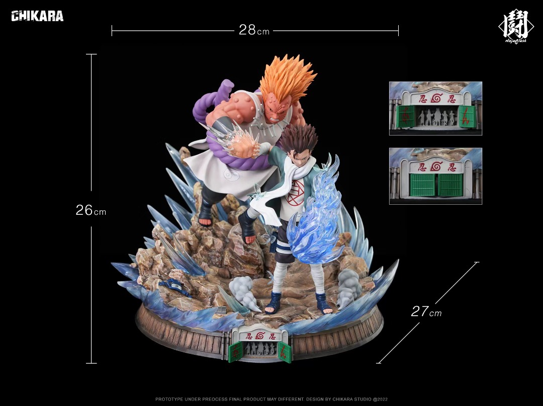 [PO] Chikara Studio - Akimichi Choji VS Jirobo Figure Statue, Hobbies ...