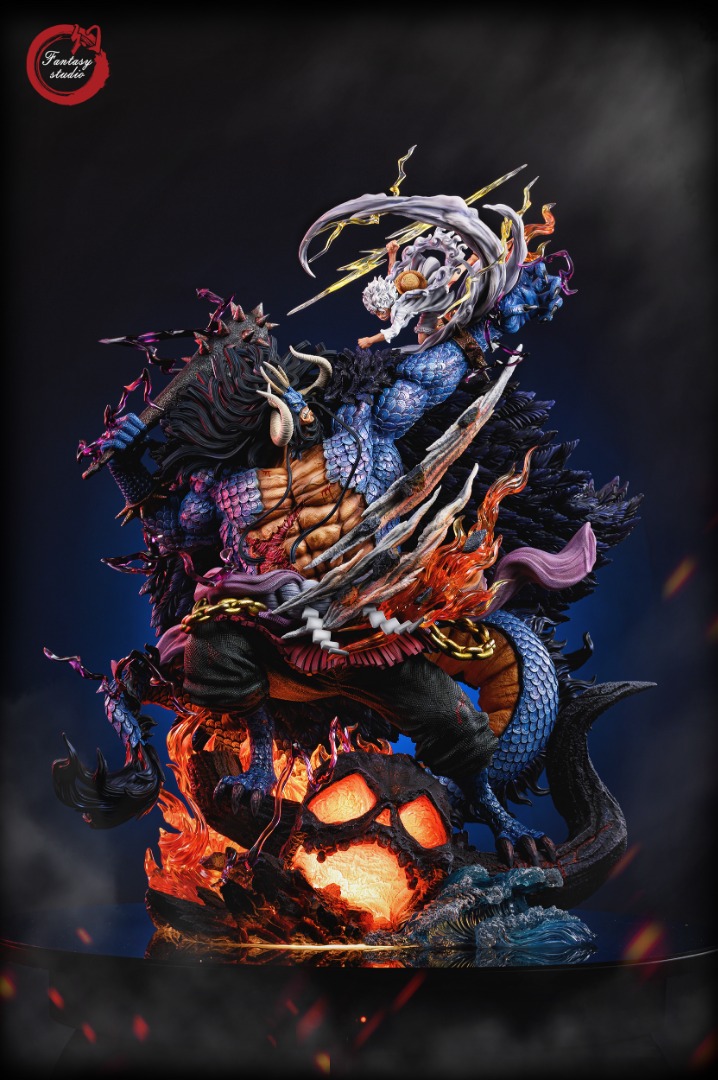 [PO] Fantasy Studio - Nika Luffy VS Kaido Figure Statue, Hobbies & Toys ...