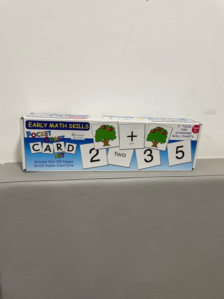 Pocket Chart Card Set - Early Math Skills, Hobbies & Toys, Toys & Games ...