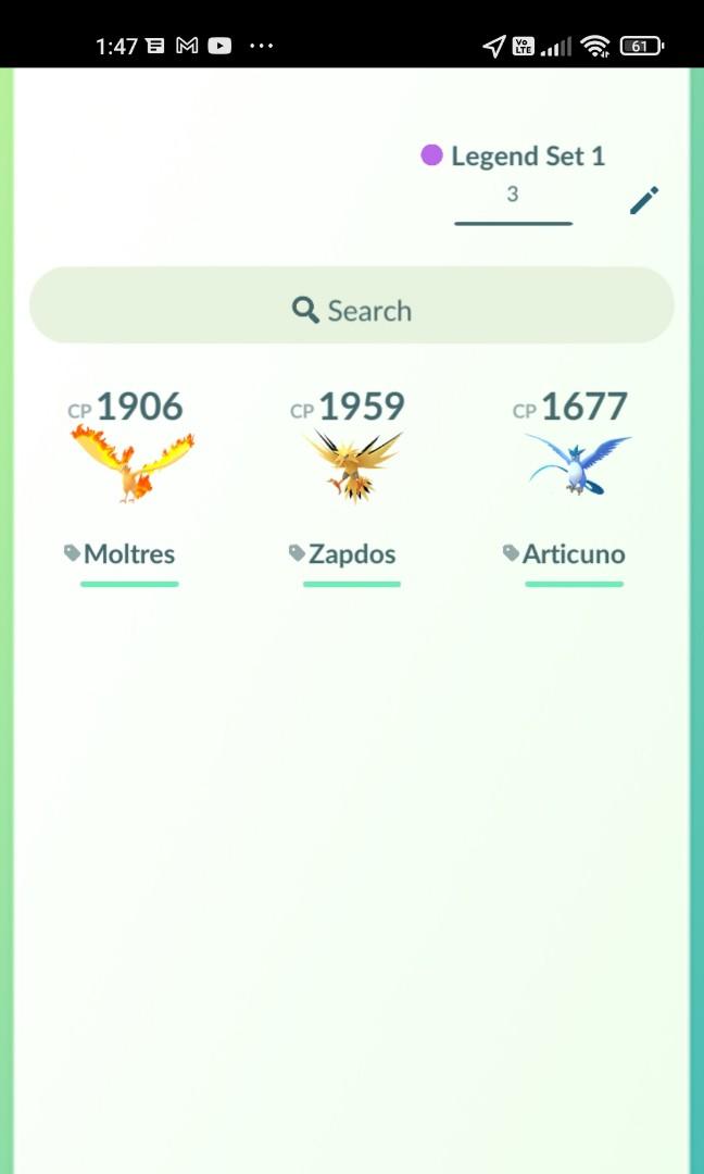 Pokémon Go Legend Set, Announcements on Carousell