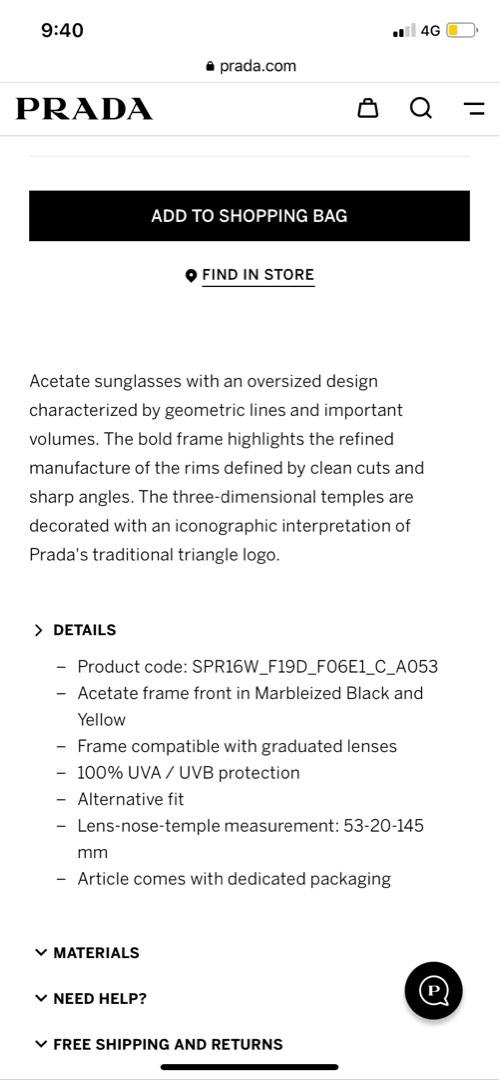 Prada Sunglasses Womens Fashion Watches And Accessories Sunglasses