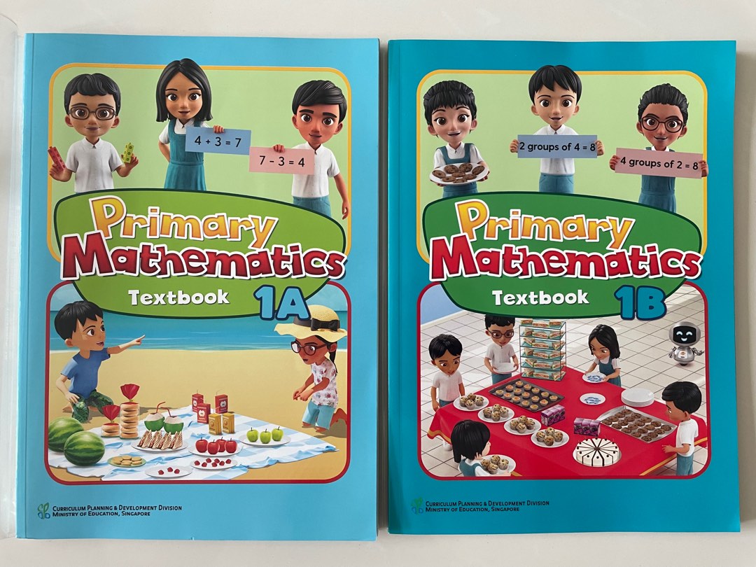 Primary Mathematics Textbook 1A and 1B, Hobbies & Toys, Books ...