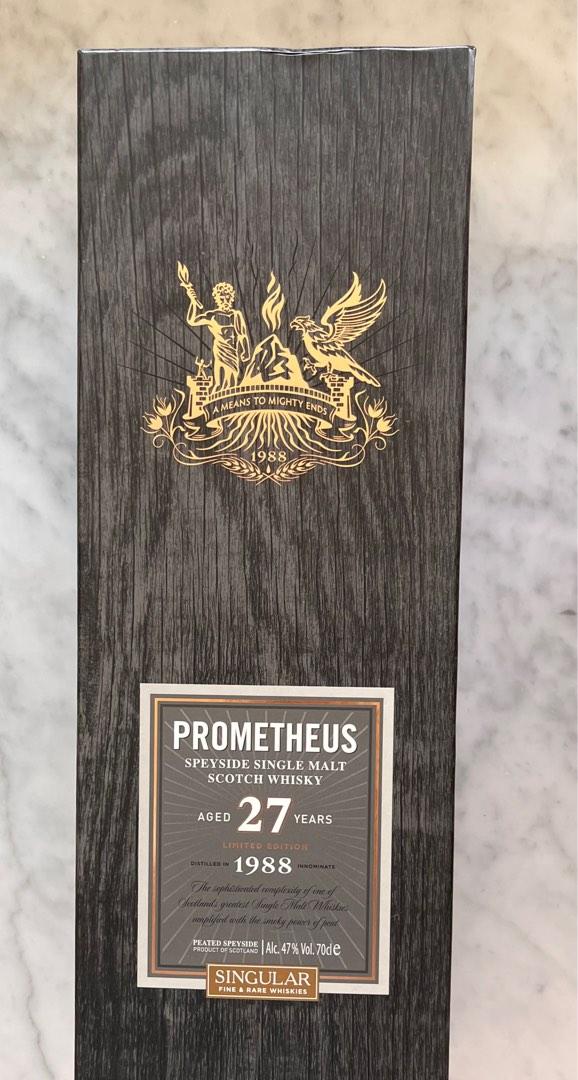 Prometheus Speyside Single Malt Scotch Whisky Aged 27 years 1988 ...