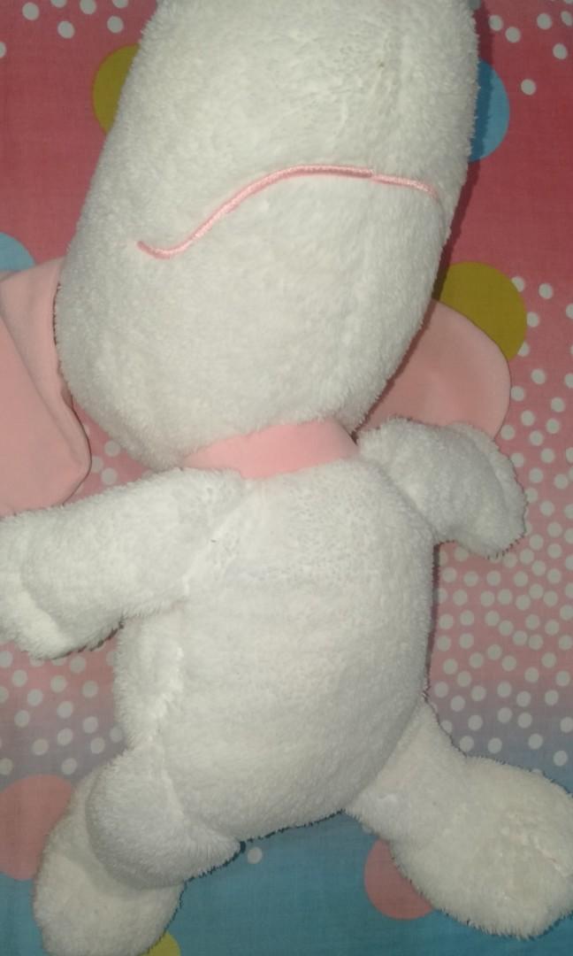 RARE Pastel Pink Snoopy Plush, Hobbies & Toys, Toys & Games on Carousell