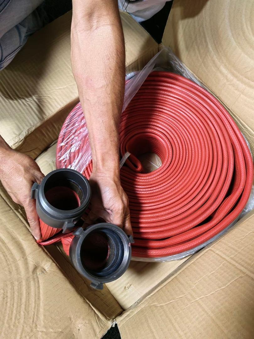 Rubber Nitrile Fire Hose 2 1/2 x 50ft, Commercial & Industrial ...
