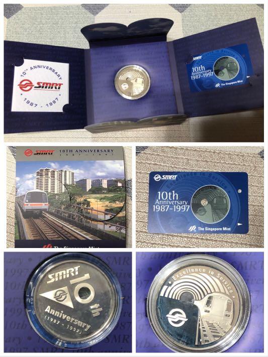 [Sale] Medallion Coin - 1997 SMRT 10th Anniversary 925 Sliver proof ...