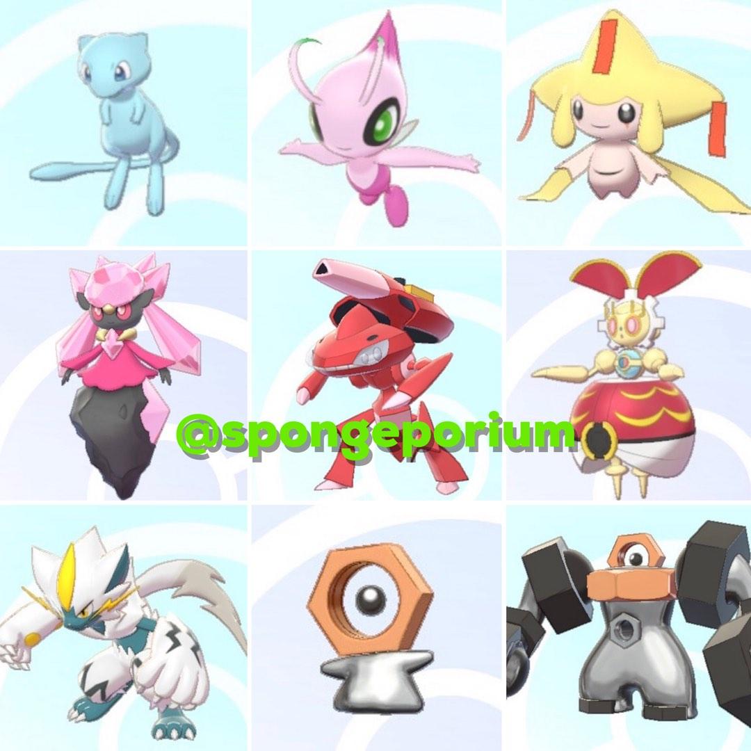 Shiny Mythical Pokemon (Sword & Shield) (Nintendo Switch), Video Gaming ...