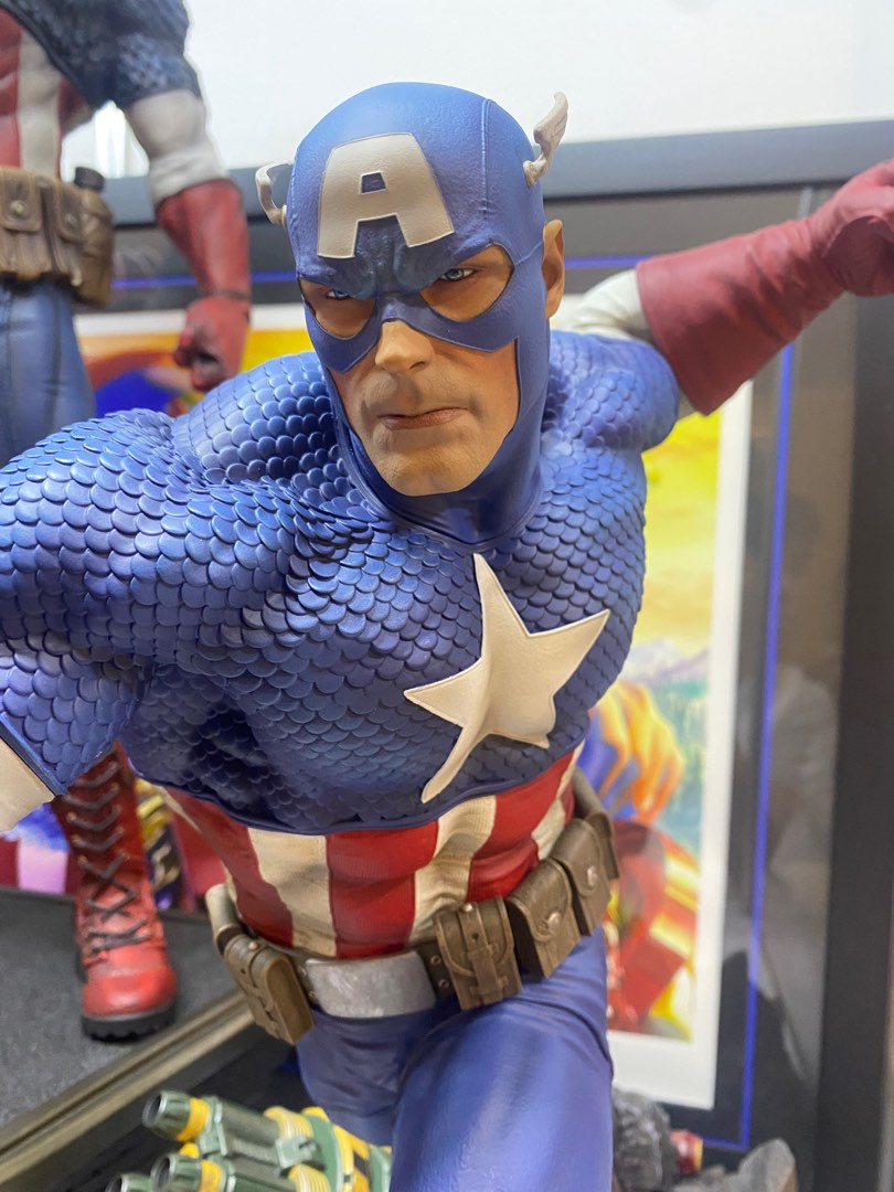 Sideshow Captain America 1/4 Premium Format statue, Hobbies & Toys ...