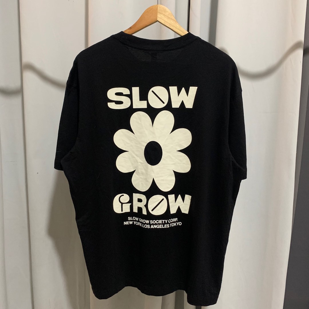 Slow Grow Oversized Backprint H&M Shirt, Men's Fashion, Tops & Sets, Tshirts & Polo Shirts on ...