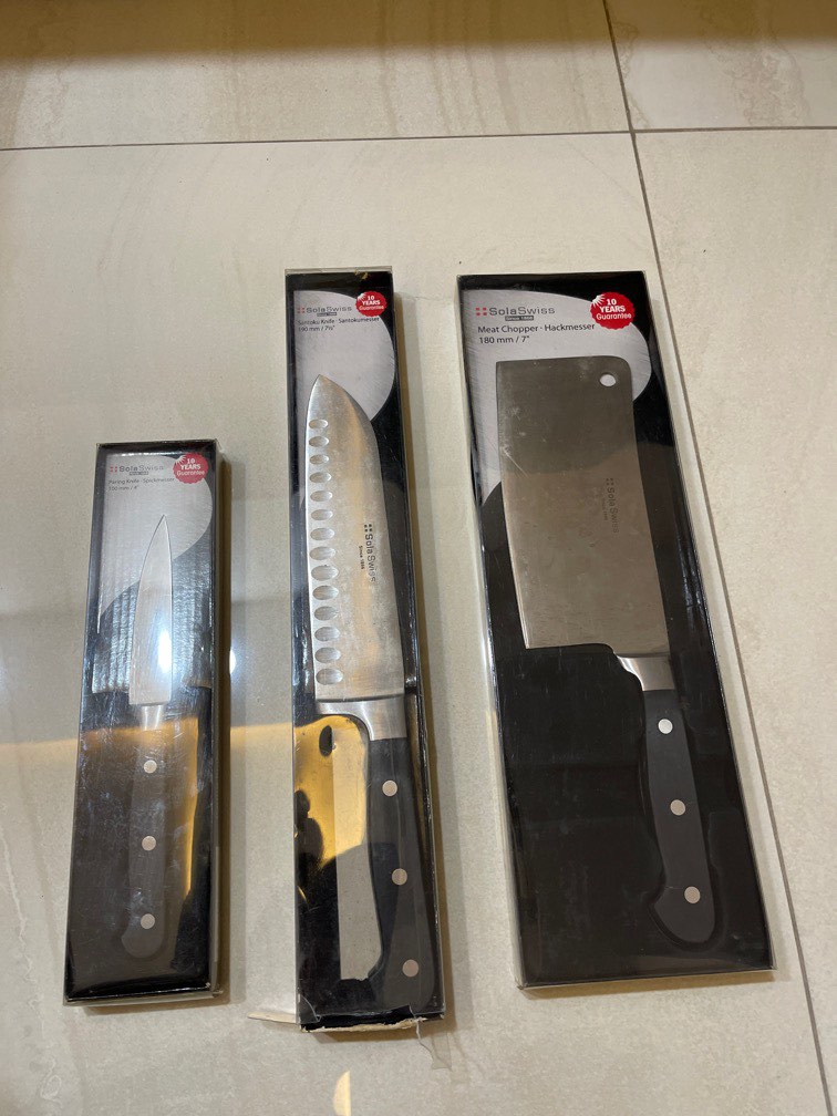 Sola Swiss knife & chopper set, Furniture & Home Living, Kitchenware ...