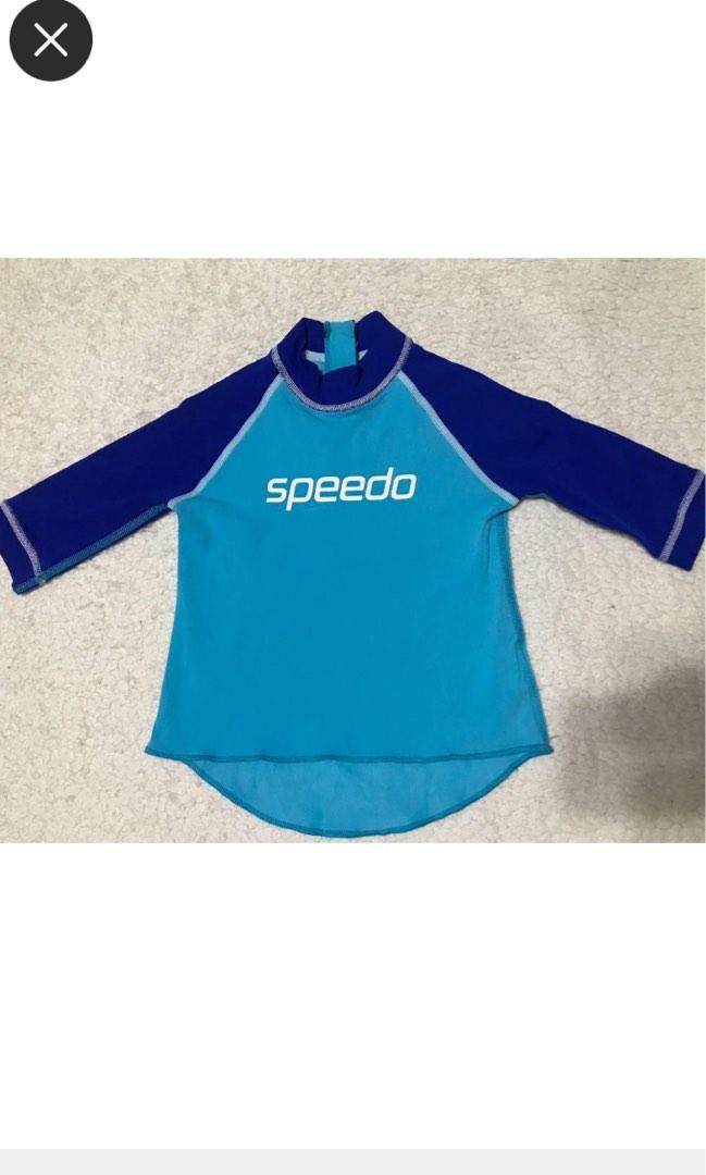 Speedo rash guard and shorts, Babies & Kids, Babies & Kids Fashion on ...