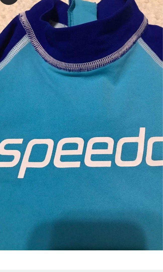 Speedo rash guard and shorts, Babies & Kids, Babies & Kids Fashion on ...