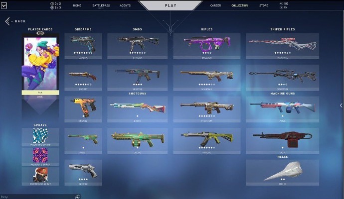 Stacked 17 Skins Ruin Dagger Valorant Account, Video Gaming, Gaming ...