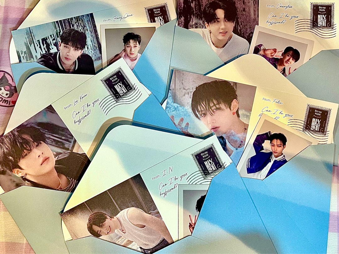 Stray kids Maxident love letter pola set , 興趣及遊戲, 收藏品及紀念品, 韓流 - Carousell