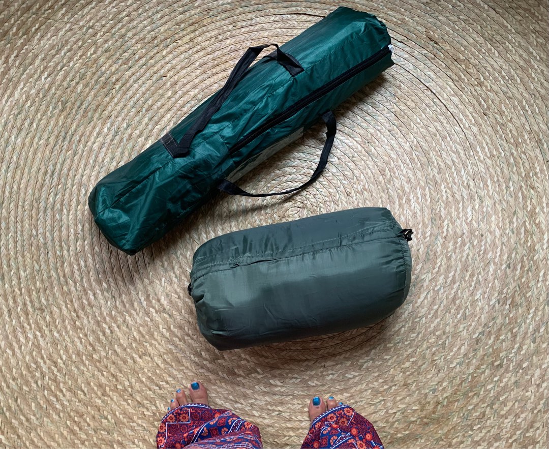 Tent and sleeping bag, Hobbies & Toys, Travel, Travel Essentials ...