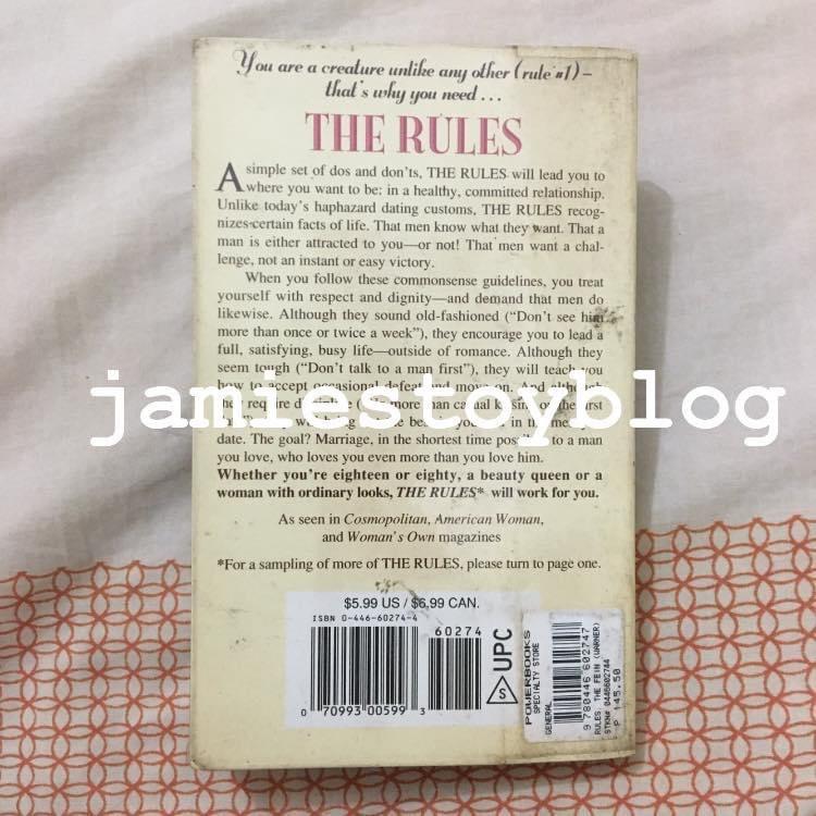 The Rules by Ellen Fein and Sherrie Schneider book, Hobbies & Toys ...