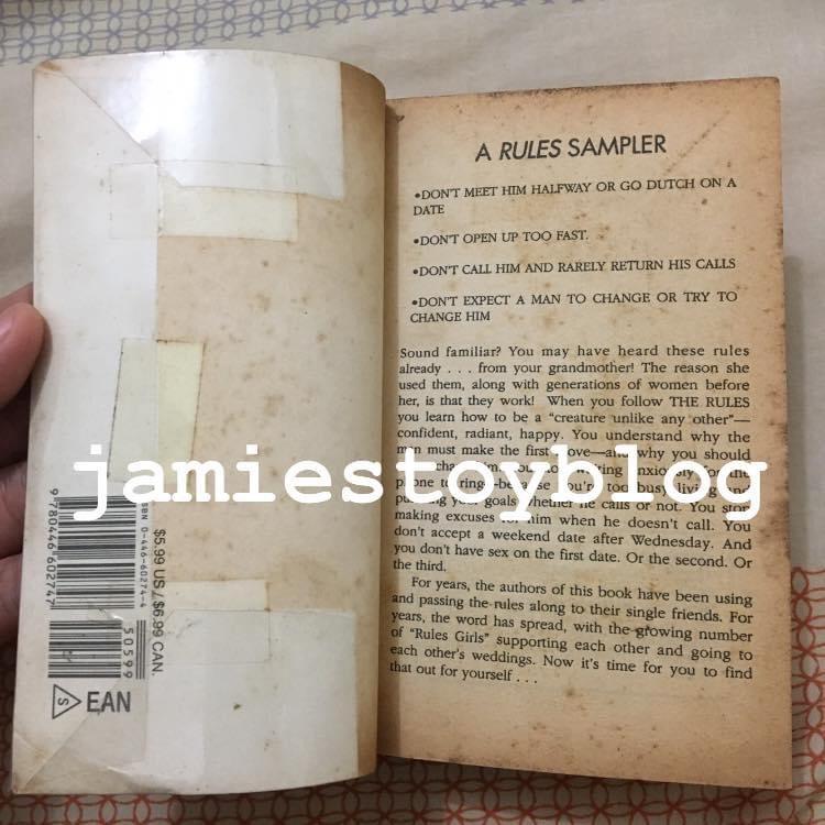 The Rules by Ellen Fein and Sherrie Schneider book, Hobbies & Toys ...