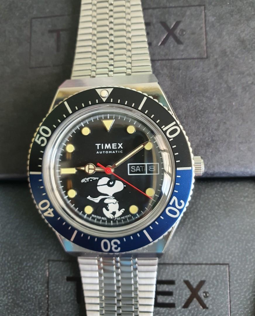 Timex Snoopy Automatic New Set, Men's Fashion, Watches & Accessories ...