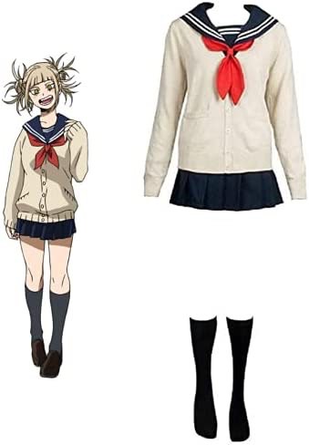 Toga Himiko BNHA Cosplay Schoolgirl Uniform with Accessory, Hobbies & Toys, Memorabilia ...