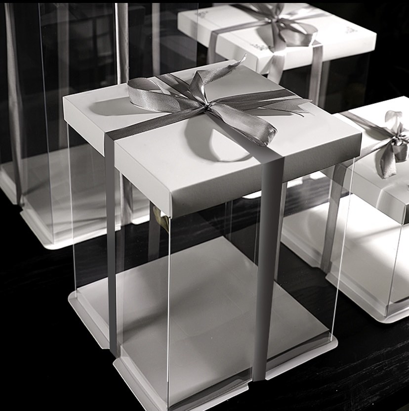 Transparent clear cake box / single cupcake box, Food & Drinks ...