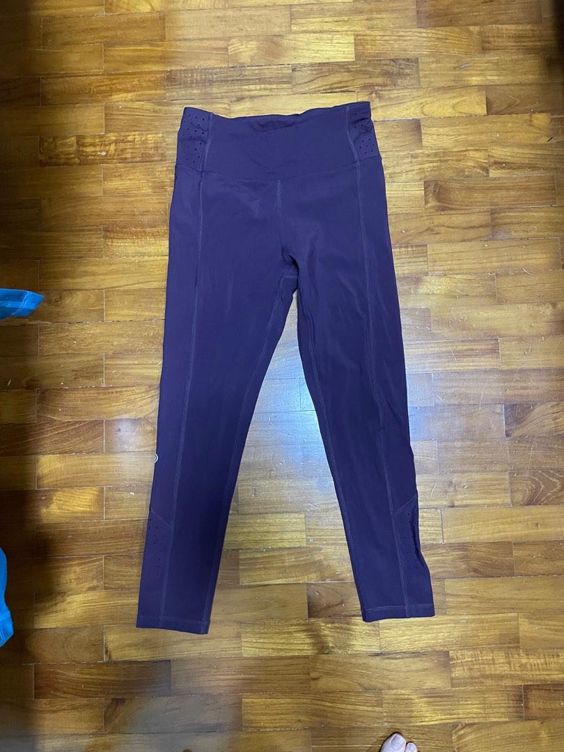 Trybe active Sobana Flash Tights in Wine, Women's Fashion, Activewear ...