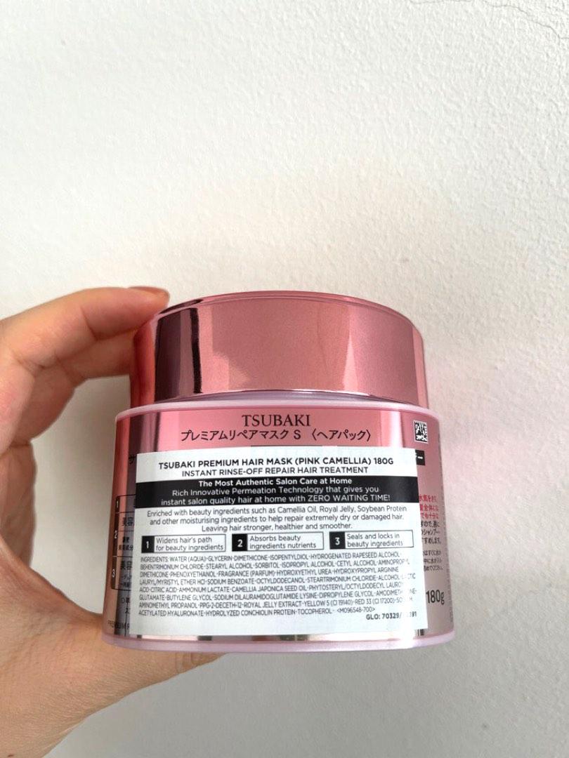Tsubaki Premium hair mask - Pink Camellia 180g, Beauty & Personal Care ...