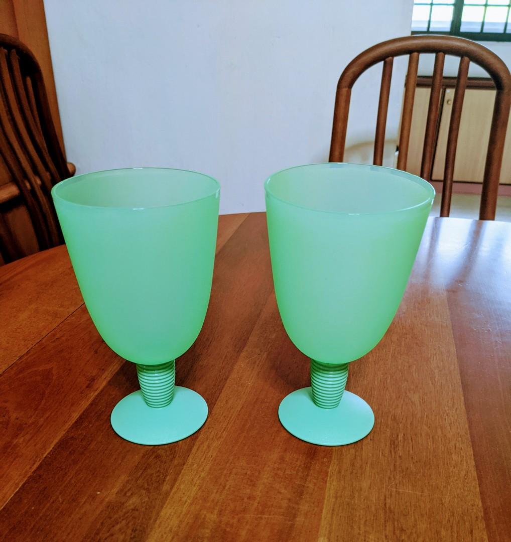 Tupperware Detachable Wine Cup Goblet Container, Furniture & Home ...