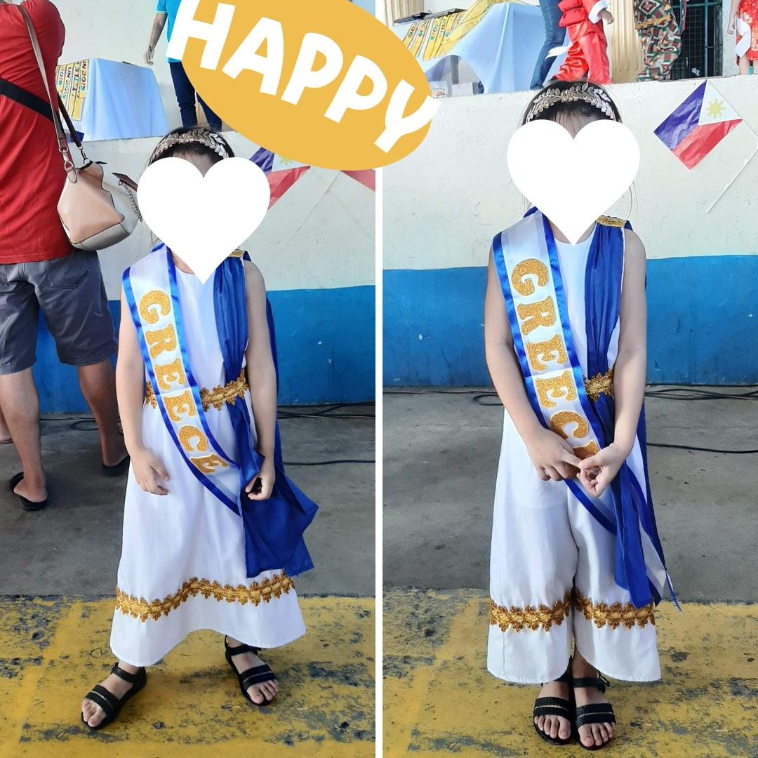 United nation costume greece for girls kids, Babies & Kids, Babies ...