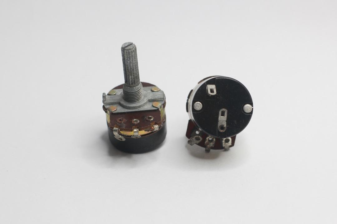 UNIVERSAL VOLUME CONTROL 20K 5-PIN, SMALL BENT FOOT w/ SWITCH, BEST FOR ...