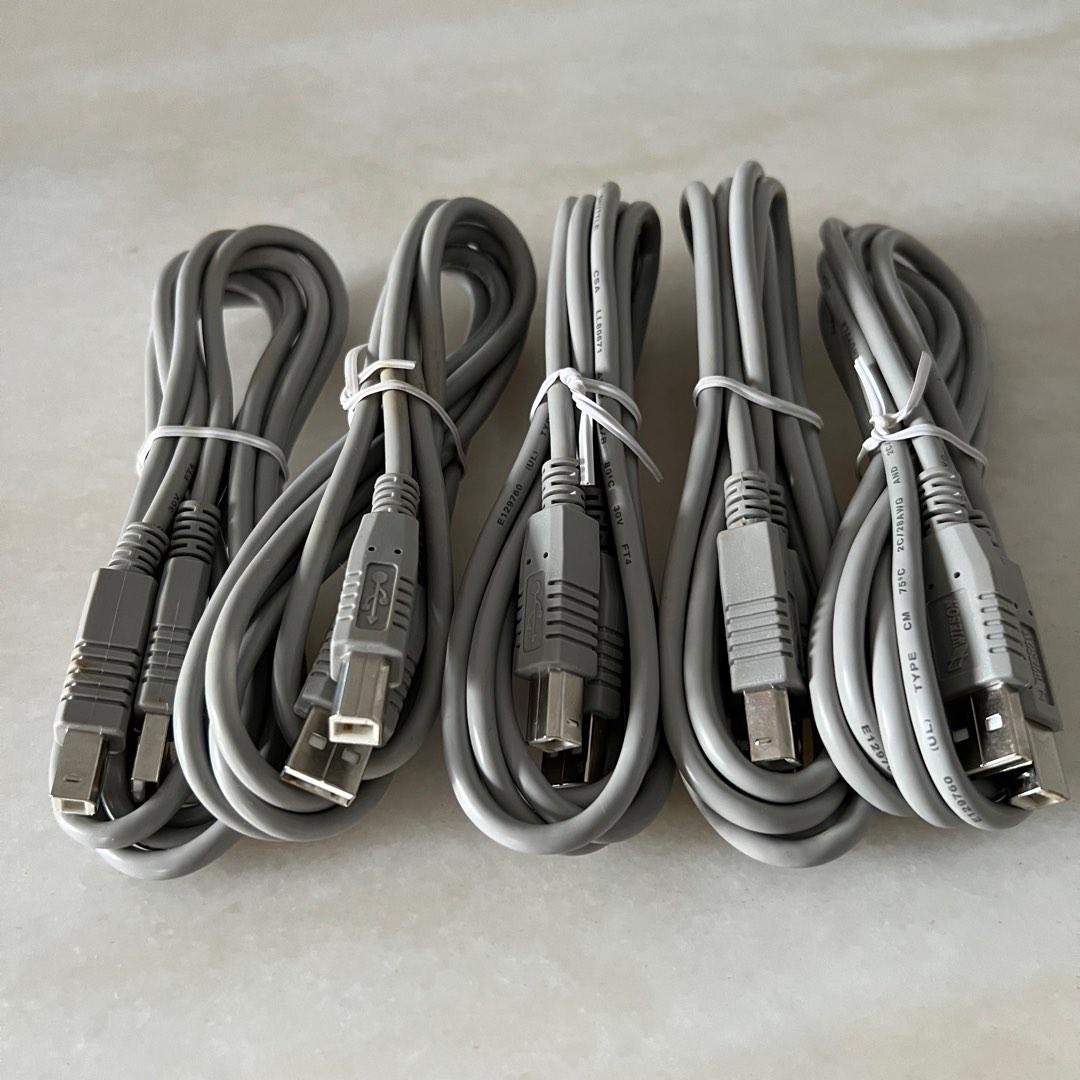 1.8M USB Cable Type A to Type B, Computers & Tech, Parts & Accessories ...