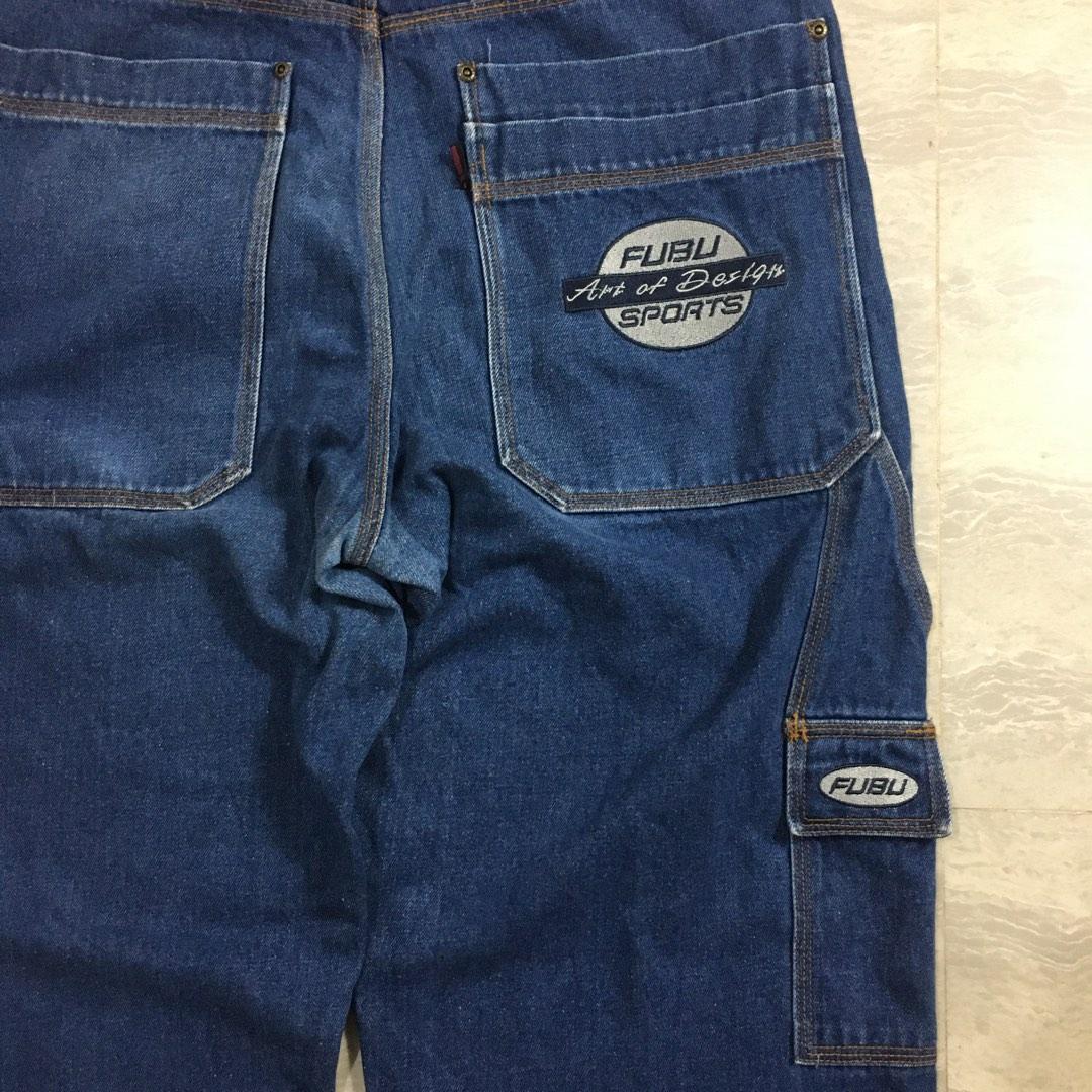 Vintage 90s Fubu Art of Design Sport jeans, Men's Fashion, Bottoms, Jeans on Carousell