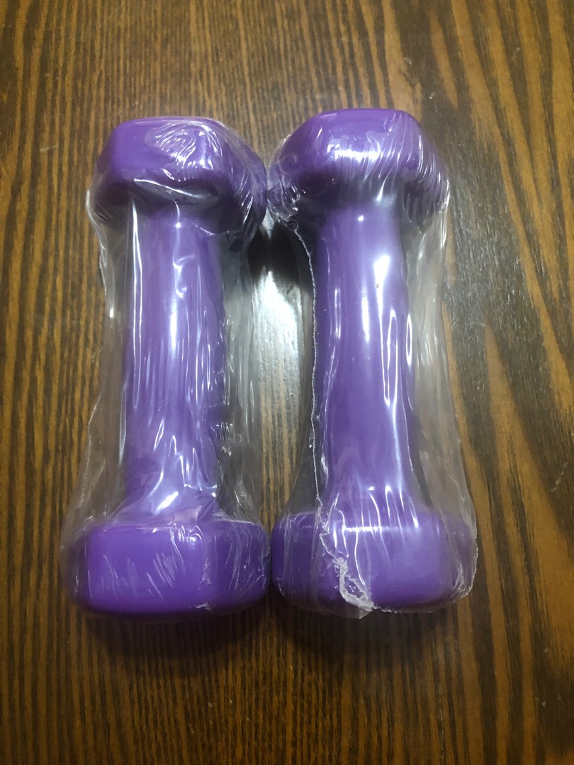 Vinyl Dumbbells Pair 2lbs each, Sports Equipment, Exercise & Fitness ...
