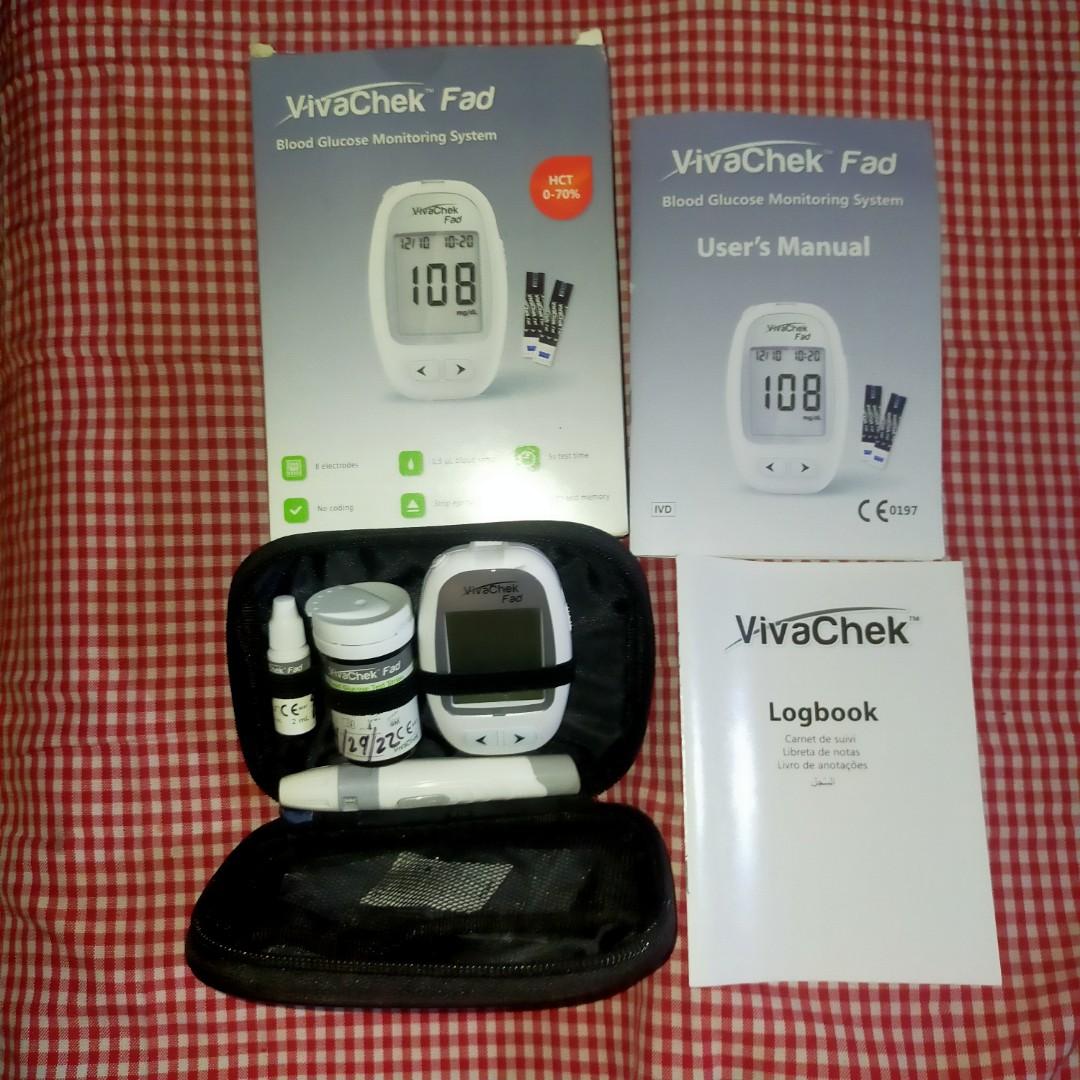 VIVACHECK FAD (Blood Glucose Monitoring System), Health & Nutrition ...