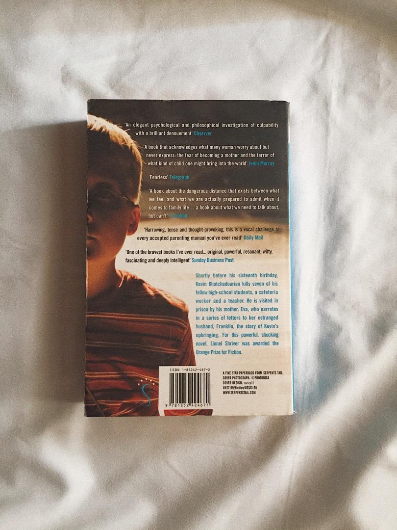 We Need to Talk About Kevin by Lionel Shriver, Hobbies & Toys, Books ...