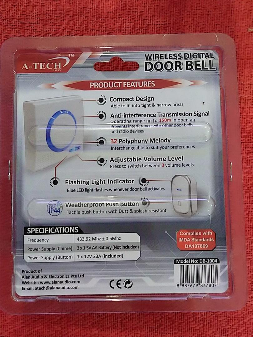 Wireless Digital Door Bell, TV & Home Appliances, Other Home Appliances ...