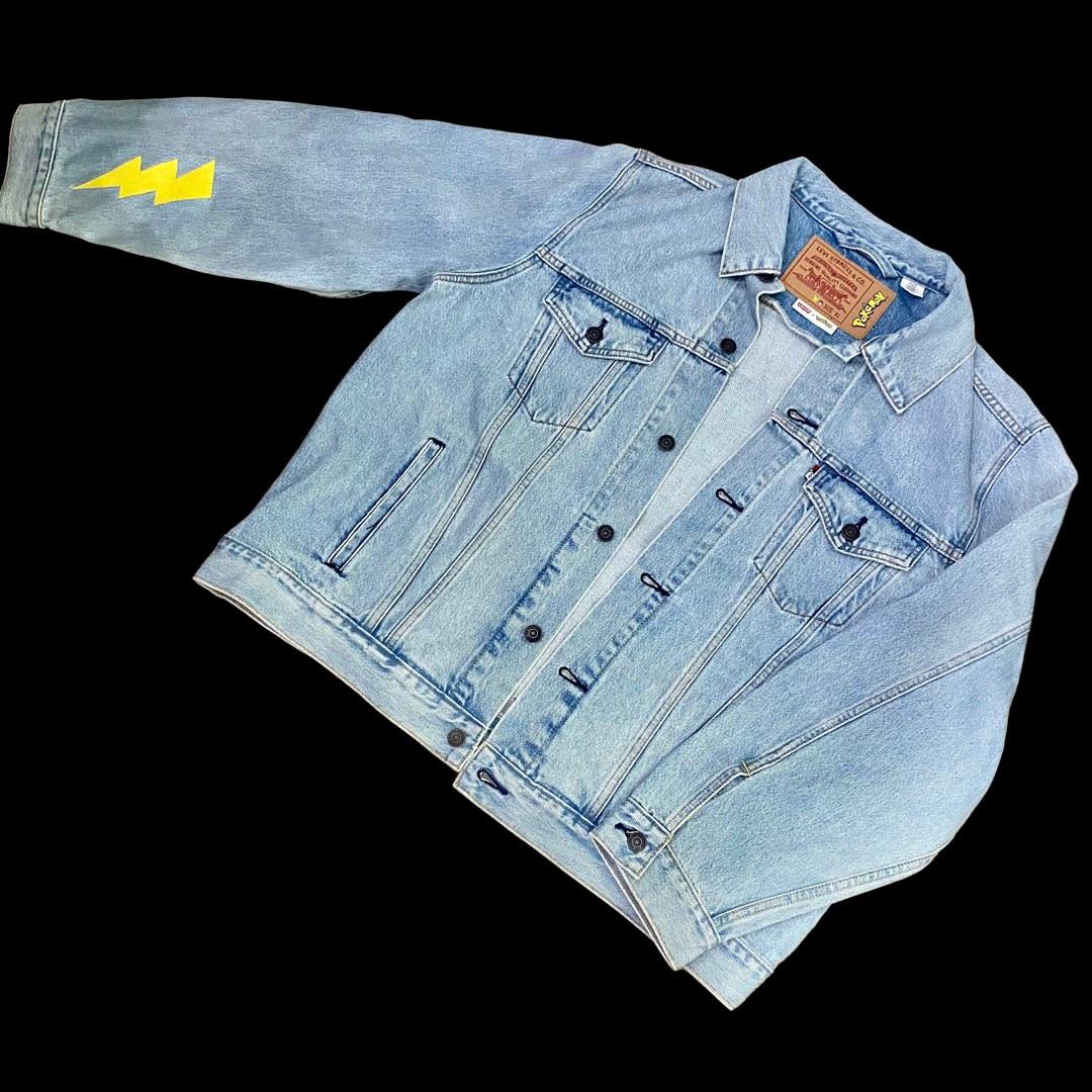 XL Levi's x Pokemon vintage Pikachu back print denim trucker jacket in ...