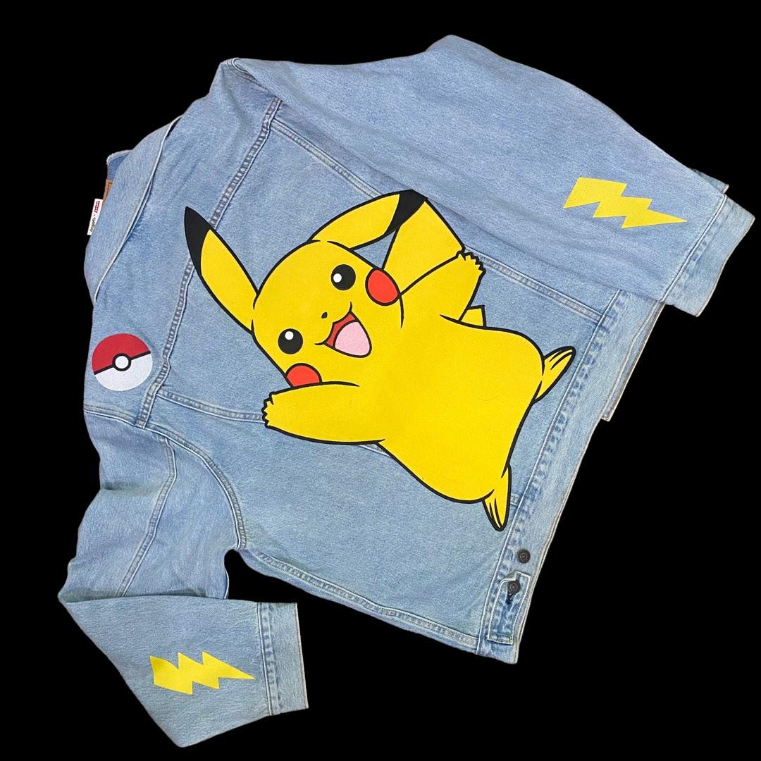 XL Levi's x Pokemon vintage Pikachu back print denim trucker jacket in ...
