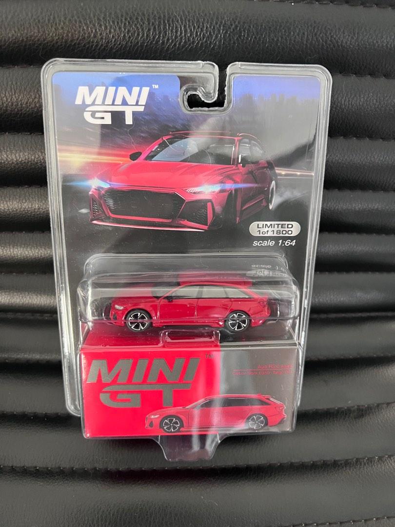 1/64 1:64 Mini GT MINIGT RS 6 AVANT CARBON BLACK EDITION TANGO RED LHD ...