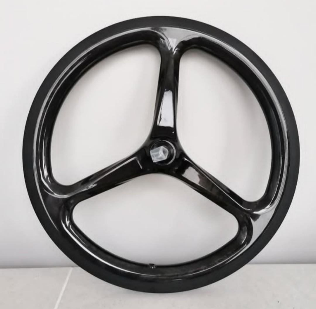 16 Inch - 349 Carbon Trispoke Front Wheel, Sports Equipment, Bicycles ...