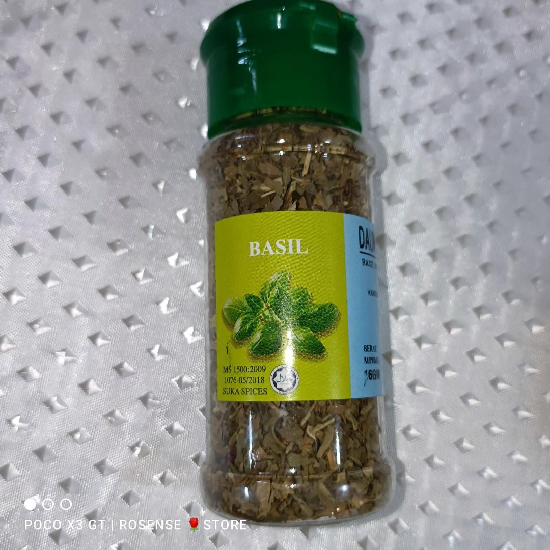 16gm Basil leaves Rempah Herbs Western cooking dried herb Spices ...