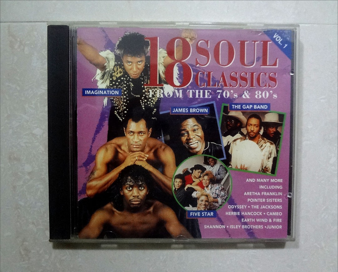 18 Soul Classics CD From The 70s & 80s Aretha Franklin, Pointer Sisters, Earth Wind Fire etc ...