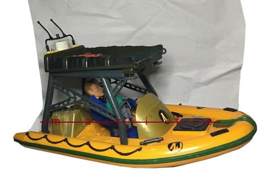 vintage 1990s action man 12 inch action figure with huge speed boat can ...