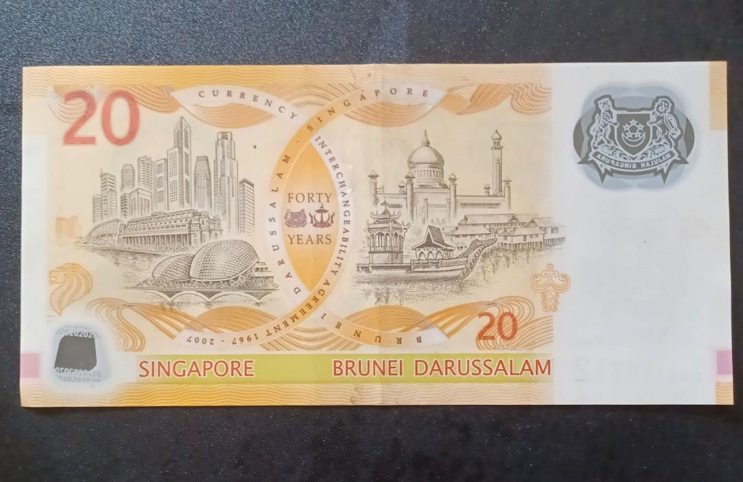 2007 Singapore 20 Dollars Brunei, Hobbies & Toys, Memorabilia ...
