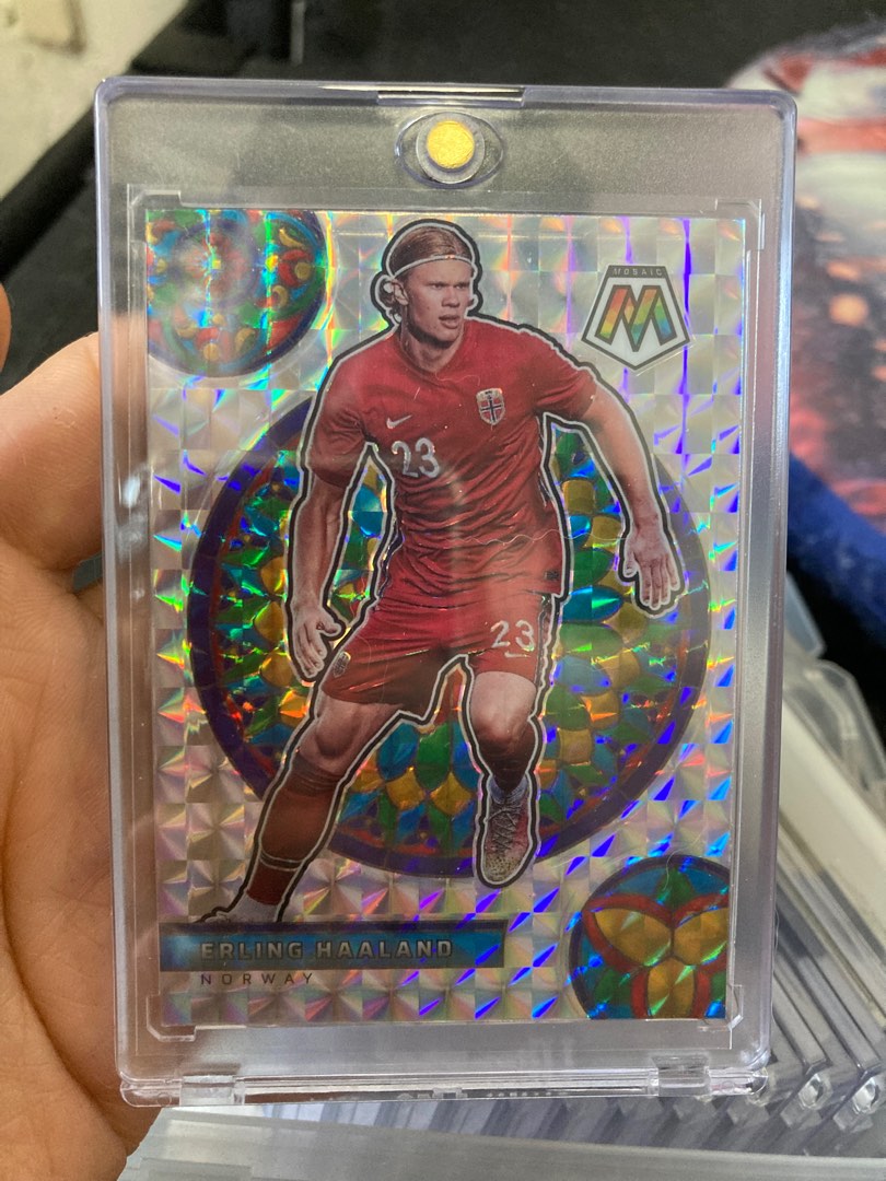 21-22 Panini Qatar World Cup mosaic ultra rare stained glass Haaland ...