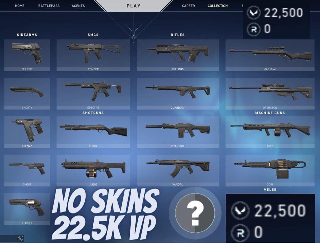 22,500VP FRESH LVL 1 Cheap Valorant Account, Video Gaming, Gaming ...