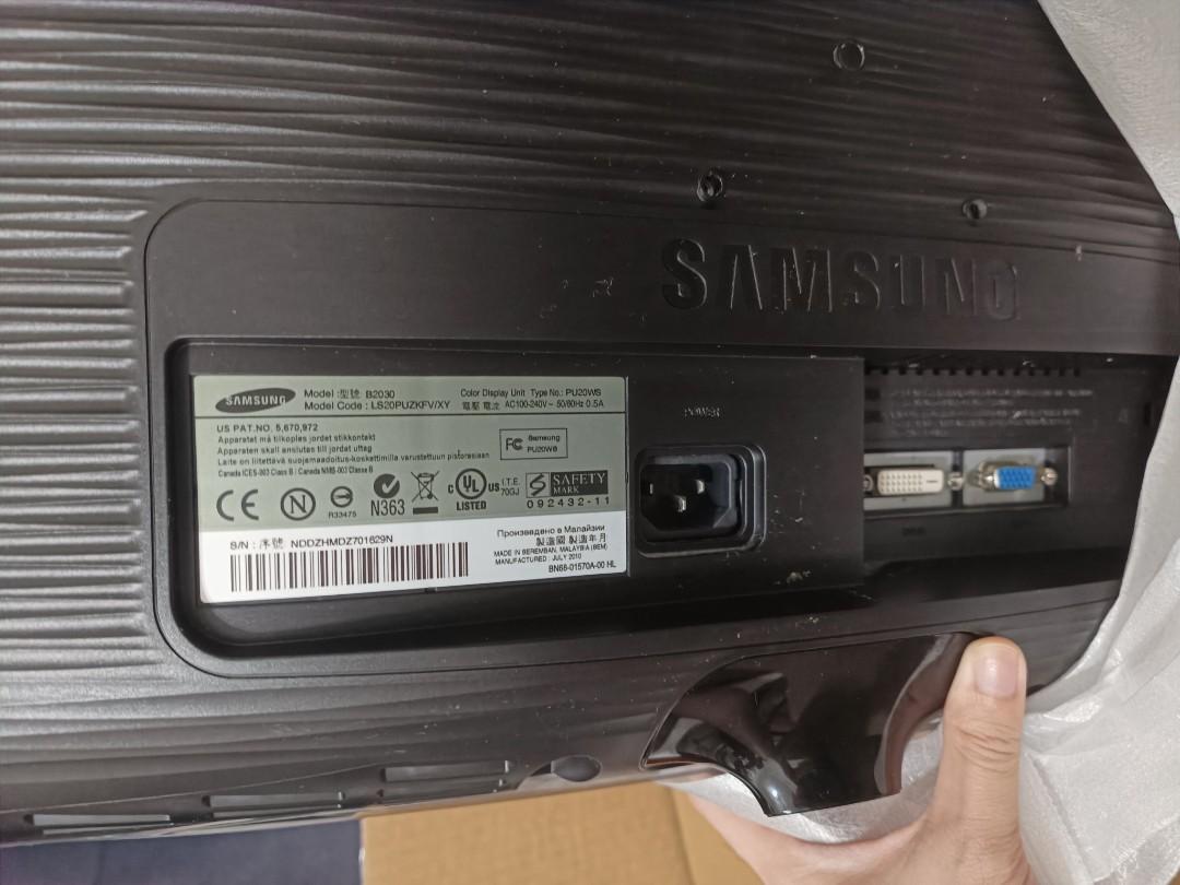 20" Samsung Monitor, Computers & Tech, Parts & Accessories, Monitor ...