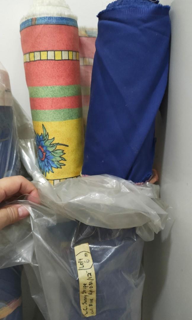 6/7 remnant leftover bales of curtain fabrics, Furniture & Home Living ...